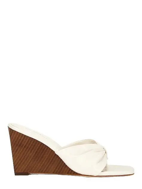 Veronica Beard Tullia Wedge Sandal - Ecru