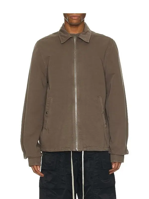 Rick Owens Zipfront Jacket - Grey