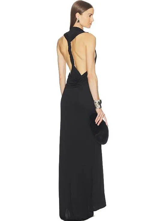 CAMILA COELHO Leonora Gown - Black
