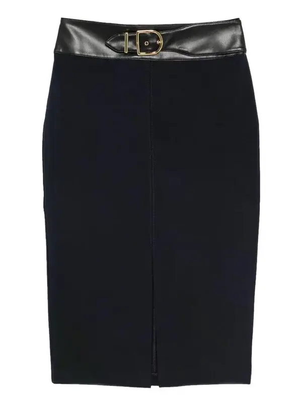 Ralph Lauren Belted Midi Skirt - Blue