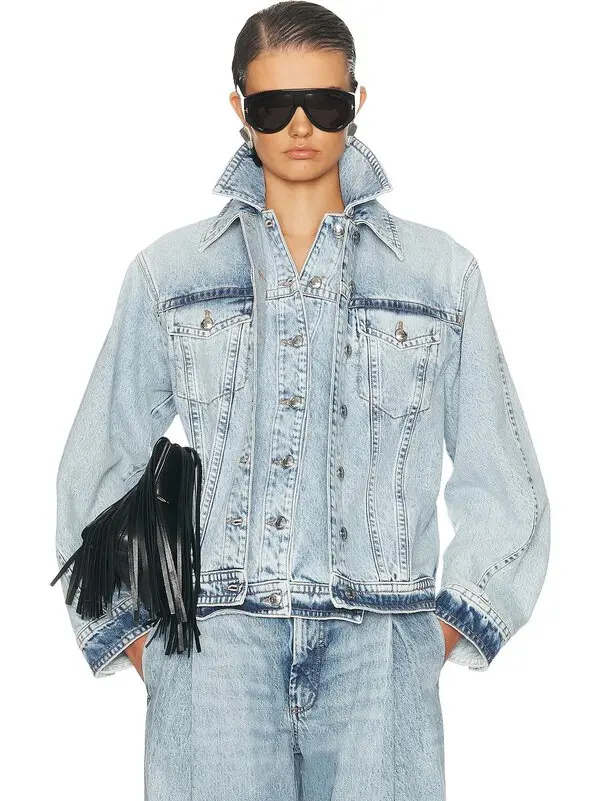 Sportmax Cloro Denim Jacket - Midnight Blue