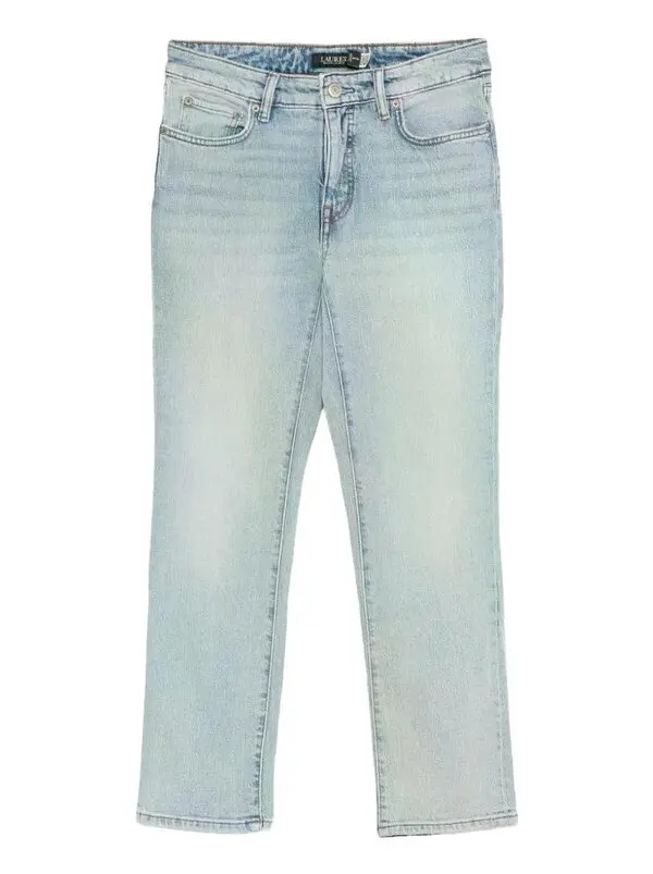 Ralph Lauren Faded Straight Leg Jeans - Blue