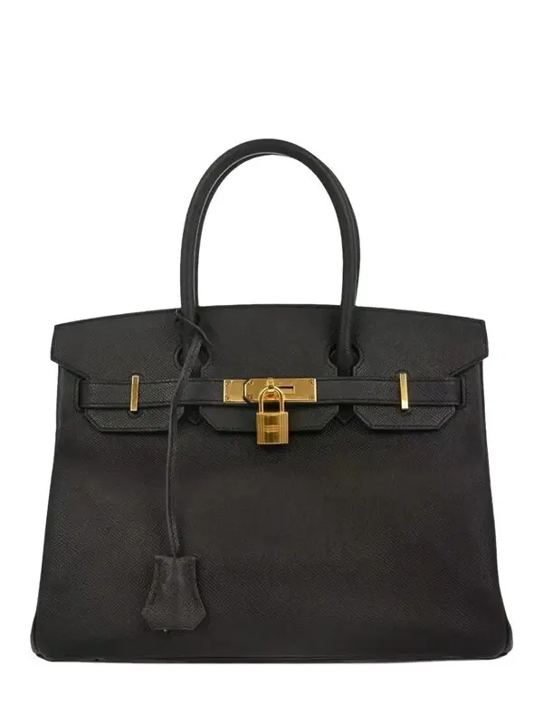 Hermès 2014 30 Birkin Tote Bag - Black