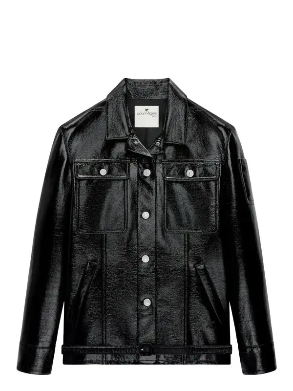 COURREGES Belted Jacket - Black