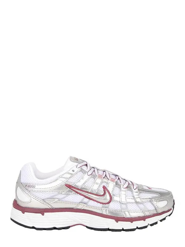 Nike P-6000 Sneakers - White, Tattoo, Metallic Silver, & Black