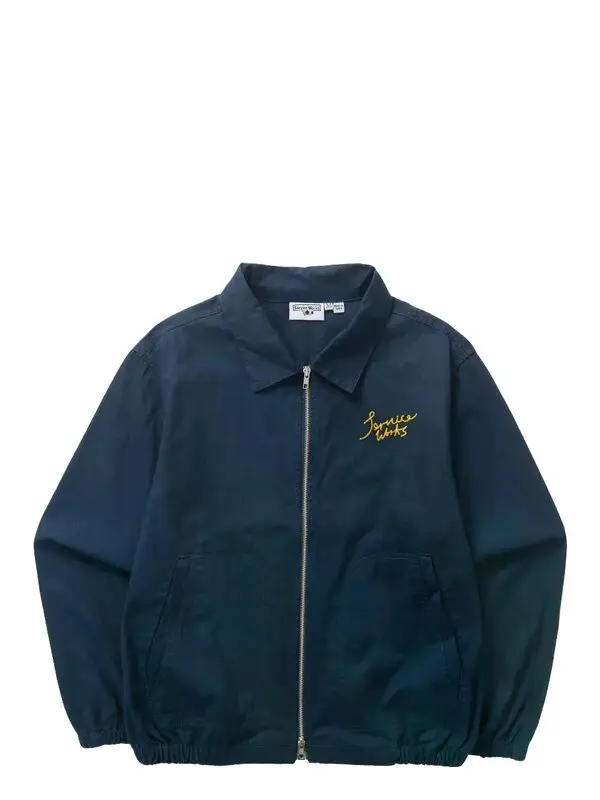SERVICE WORKS Twill Zip Jacket - Blue