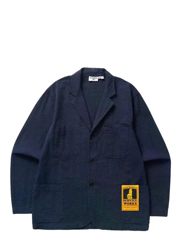 SERVICE WORKS Buttoned Shirt Jacket - Blue