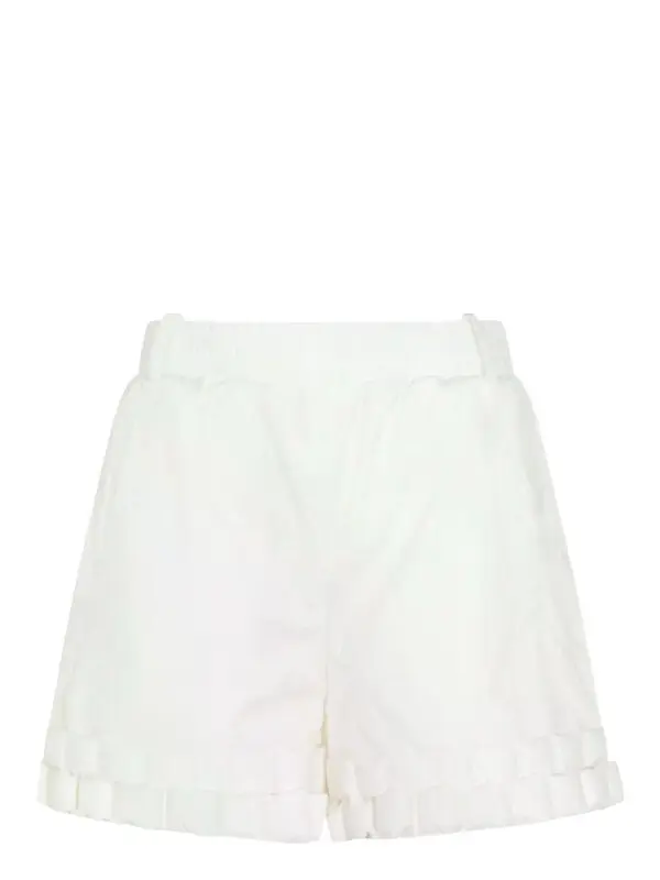 RAXXY Ruffled Hem Shorts - Neutrals