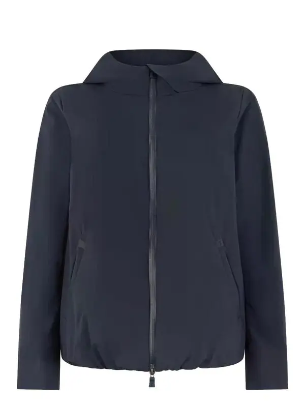 Herno Hooded Zip Jacket - Blue