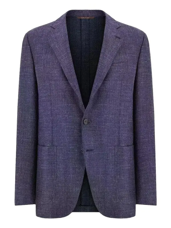 Canali Single-breasted Blazer - Blue