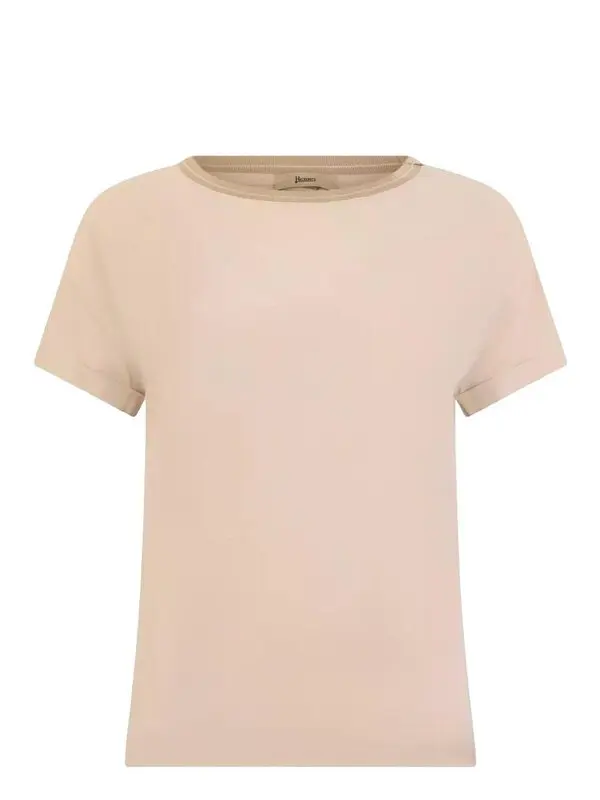 Herno Short-sleeve Round-neck T-shirt - Neutrals