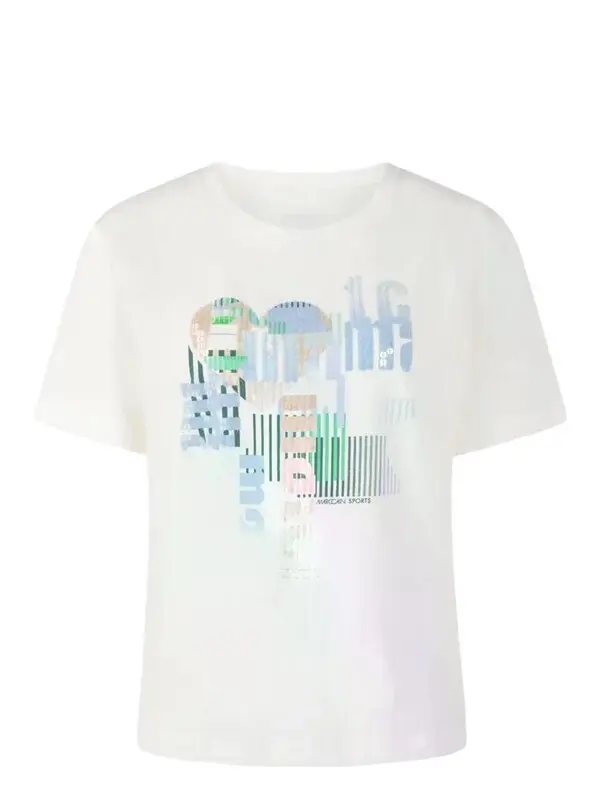 MARCCAIN Graphic Print T-shirt - White