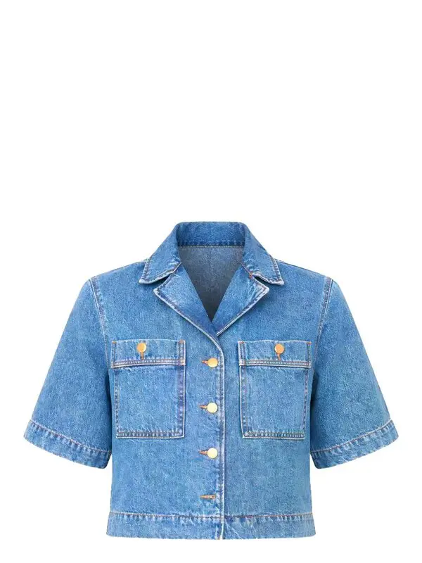 Officine Générale Enna Denim Shirt - Blue