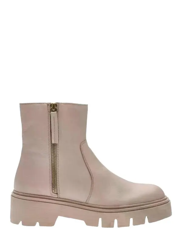 ARA Stockholm Zip Platform Boots - Neutrals