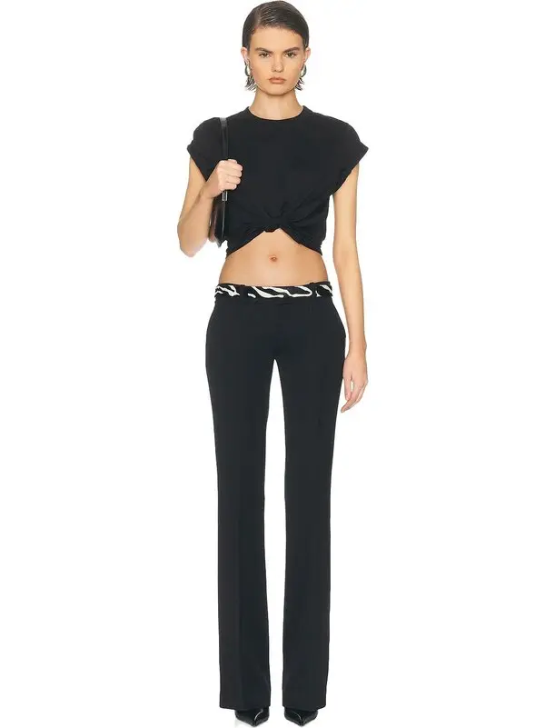 Givenchy Tie Detail T-shirt - Black