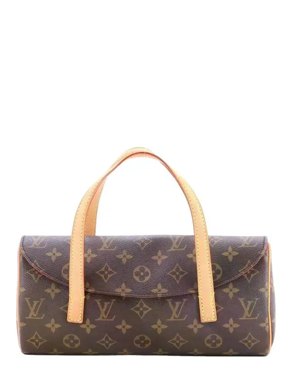 LOUIS VUITTON Sonatine Handbag Monogram Canvas Satchel - Brown
