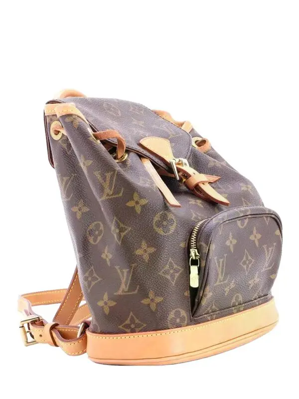 LOUIS VUITTON Vintage Montsouris Monogram Canvas Pm Backpack - Brown