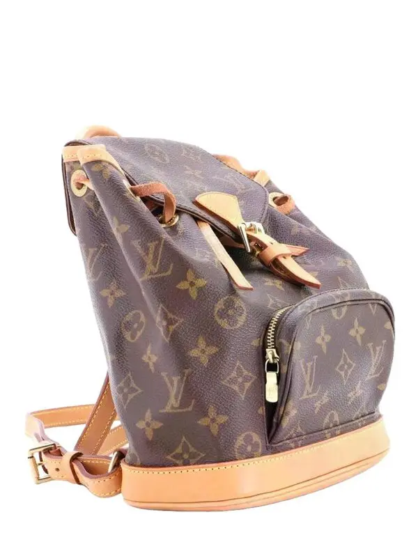 LOUIS VUITTON Vintage Montsouris Monogram Canvas Pm Backpack - Brown