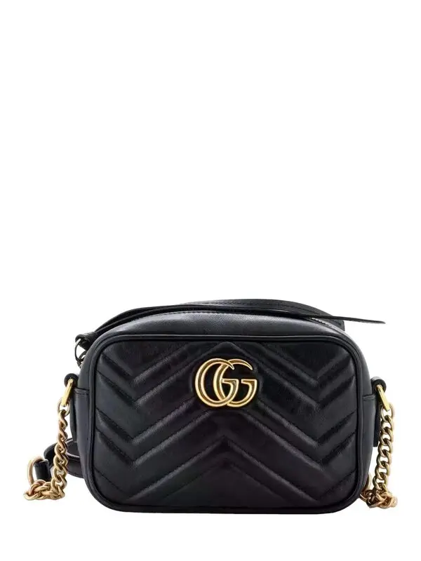 Gucci Gg Marmont Mini Crossbody Bag - Black