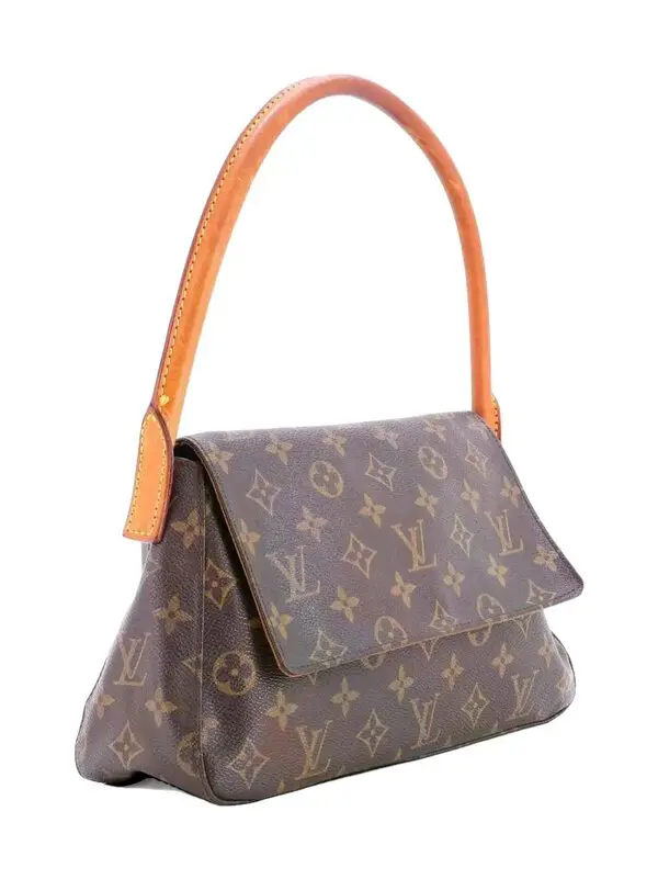 LOUIS VUITTON Looping Satchel Monogram Canvas - Brown