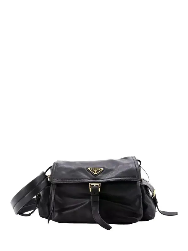 Prada Explore Nappa Leather Shoulder Bag - Black
