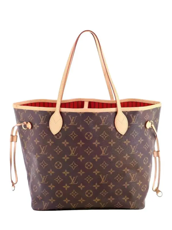 LOUIS VUITTON Neverfull Mm Monogram Canvas Tote Bag - Brown