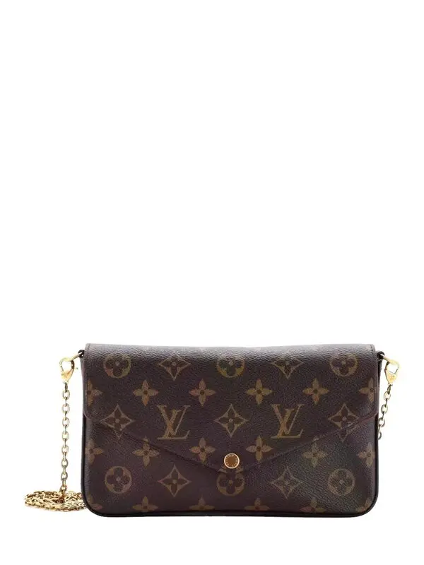 LOUIS VUITTON Felicie Pochette Monogram Canvas - Brown