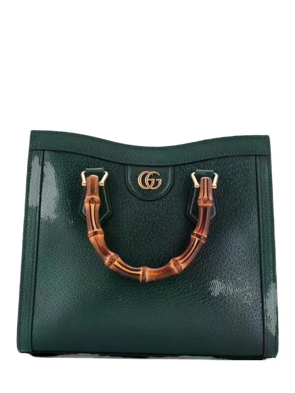 Gucci Diana Small Tote Bag With Bamboo Handle - Green