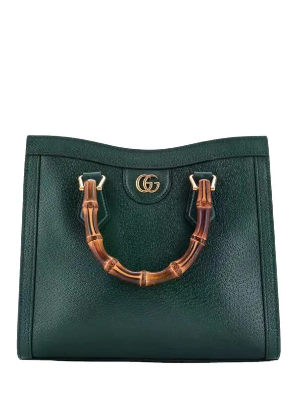 Gucci Diana Small Tote Bag With Bamboo Handle - Green