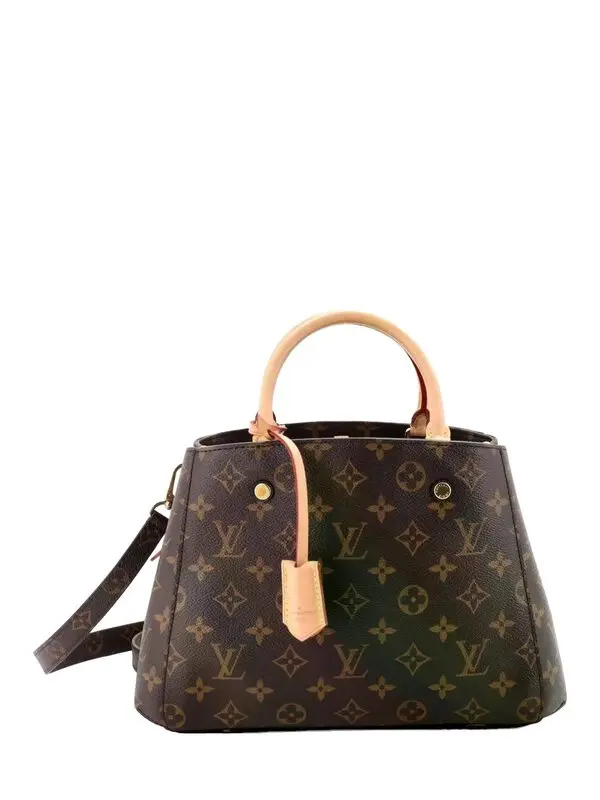 LOUIS VUITTON Montaigne Bb Monogram Canvas Satchel - Brown