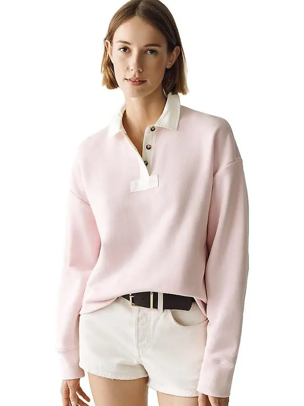 Rag & Bone Vintage Terry Pullover - Peony