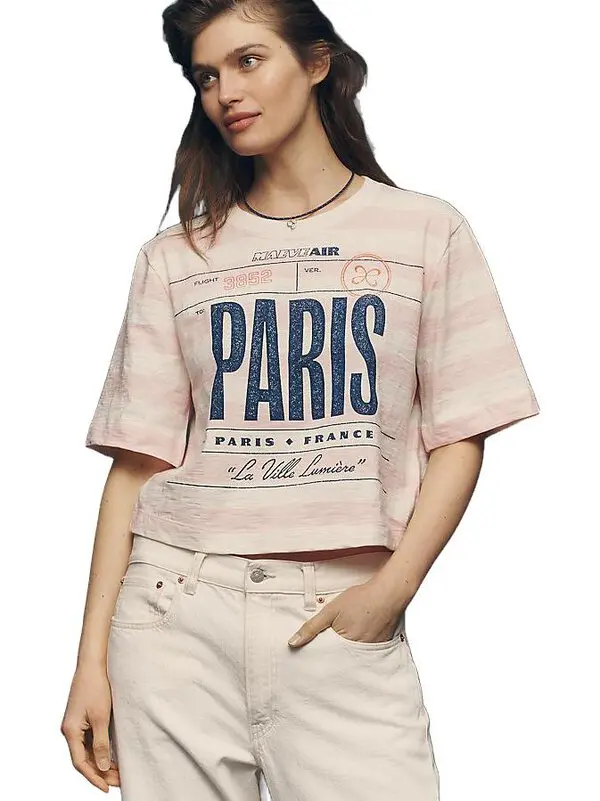 Maeve Cory Graphic T-shirt - Rose