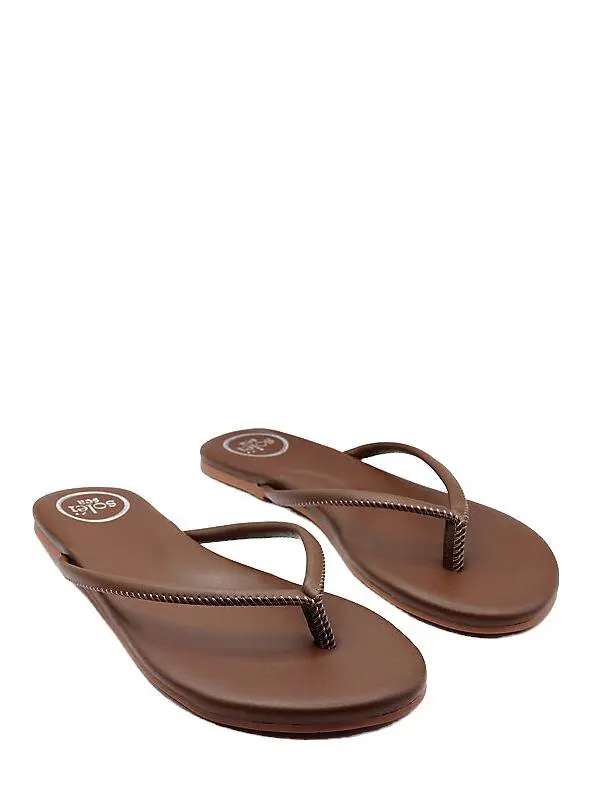 SOLEI SEA Vivie Thong Sandals - Brown