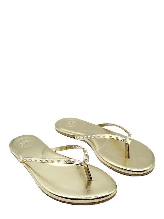 SOLEI SEA Thong Sandals - Gold