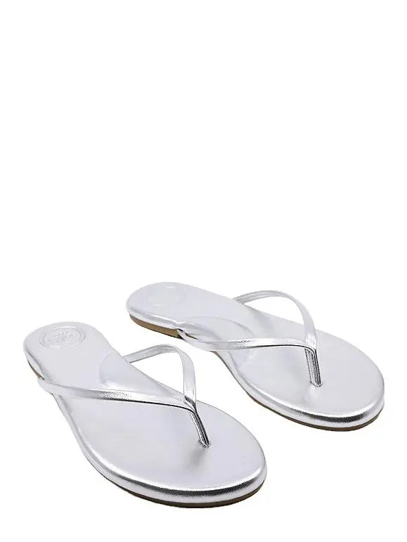 SOLEI SEA Die Thong Sandals - Silver