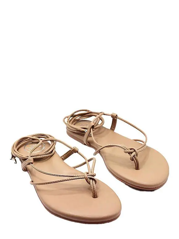 SOLEI SEA Angie Wrap Sandals - Tan