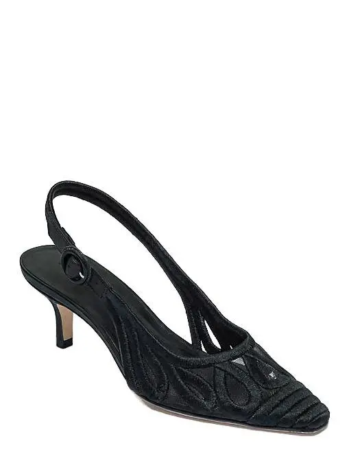 Bernardo Madinah 60 Slingback Heels - Black