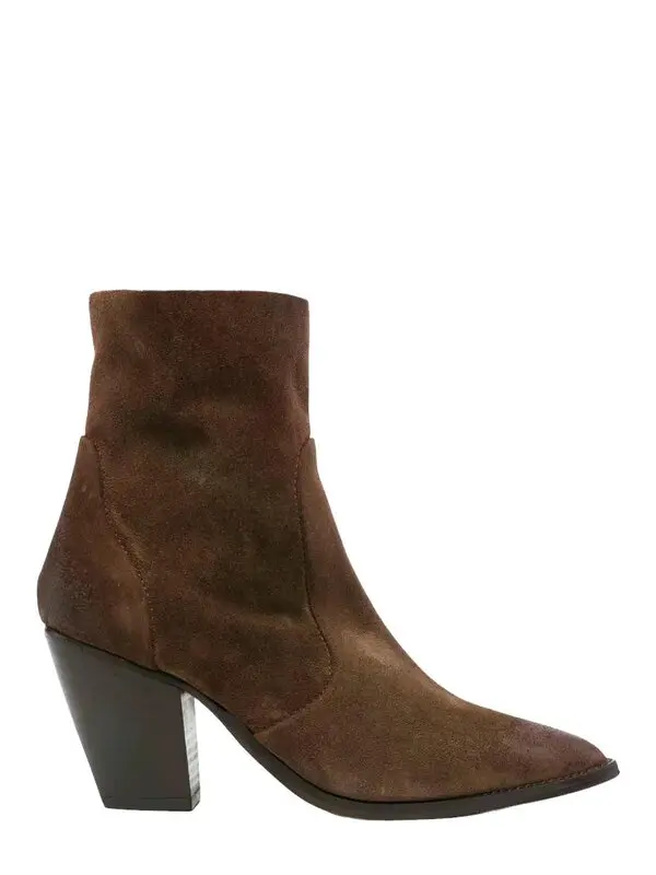 JULIE DEE Pointed Boots - Brown