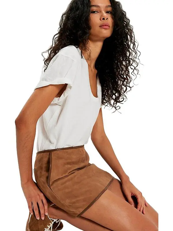SEROYA Inara Mini Skirt - Sahara