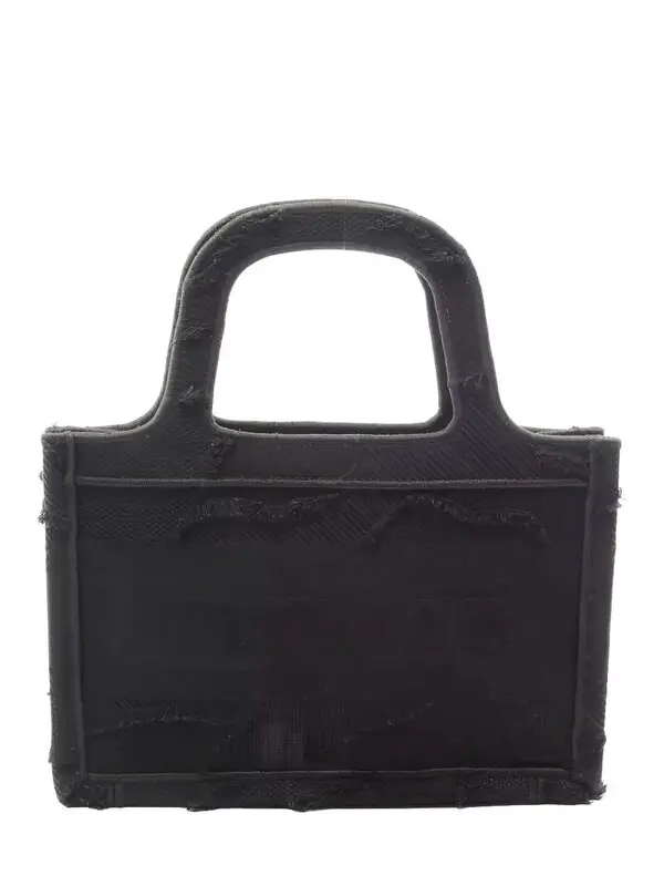 Dior Book Tote Canvas Handbag - Black