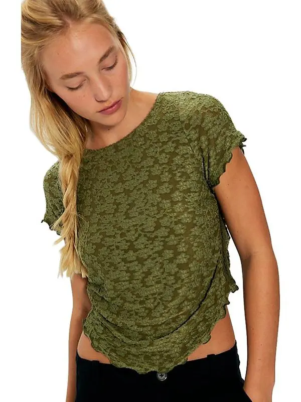 Free People Anora Baby Tee - Summer Pine