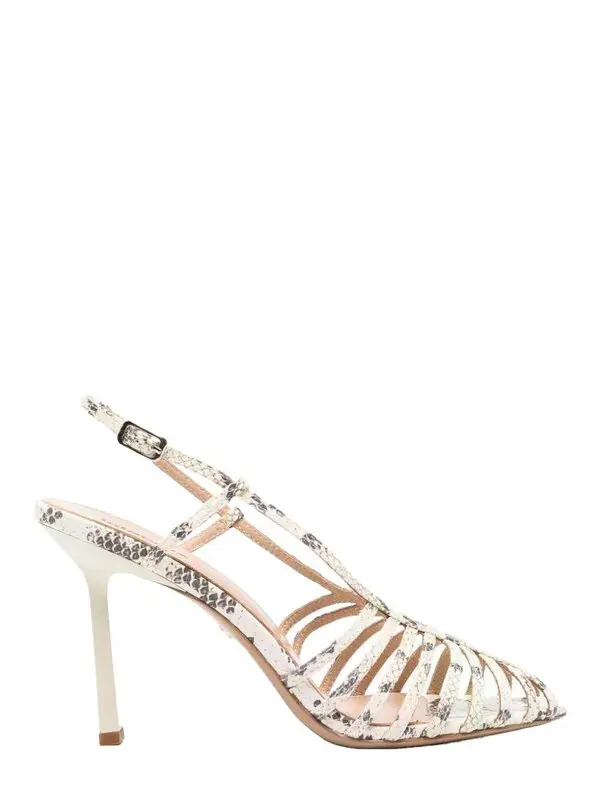Lola Cruz Agate Strappy Sandals - Neutrals