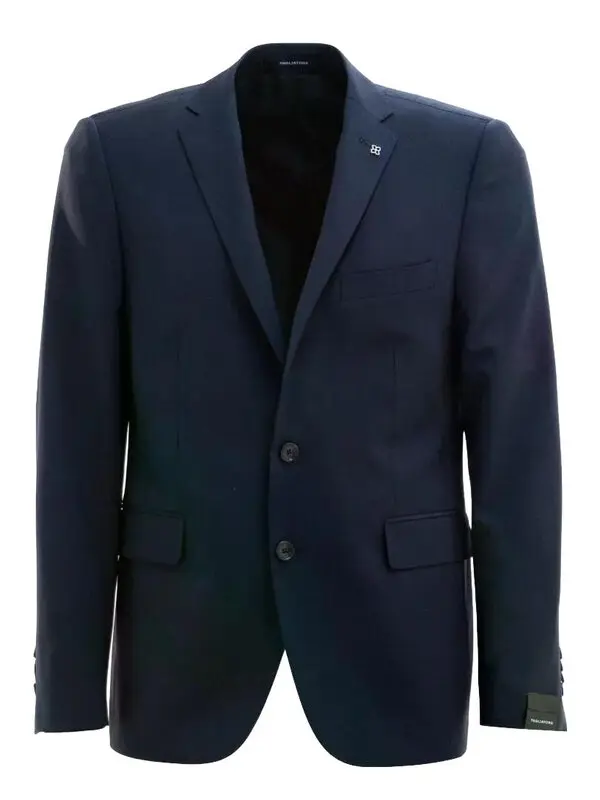 Tagliatore Notched-lapel Single-breasted Suit - Blue