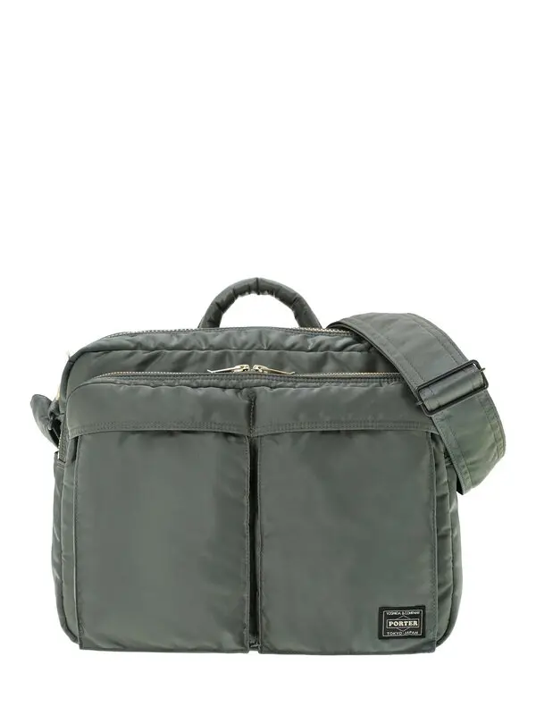 PORTER-YOSHIDA & CO Tanker Sling Bag With Zip - Green