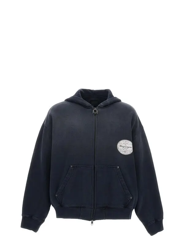 WOOYOUNGMI Cotton Full-zip Hoodie - Blu