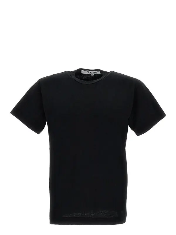 Play Comme Des Garcon Red Heart T-shirt - Black
