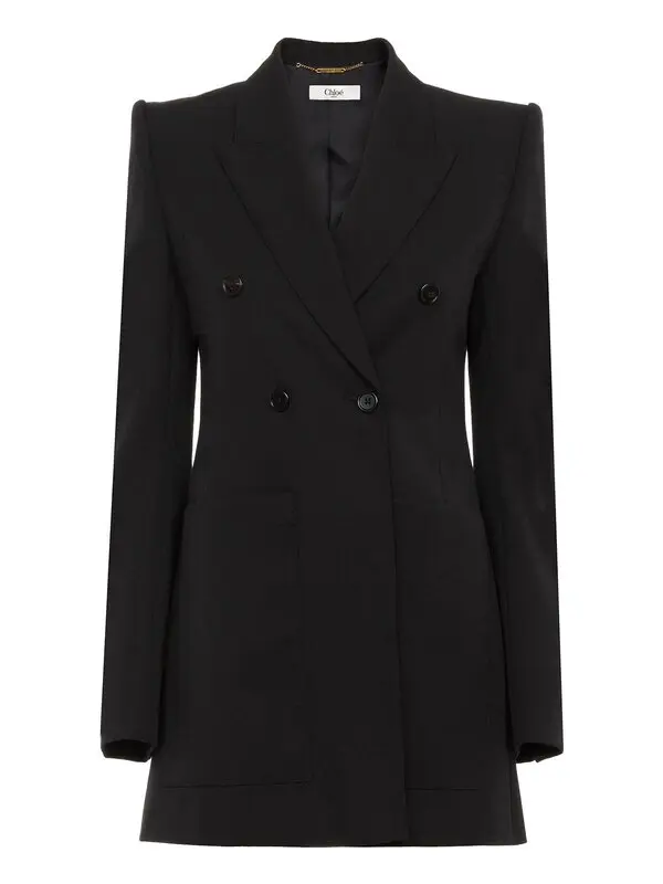 Chloé Tailored Wool Jacket - Black