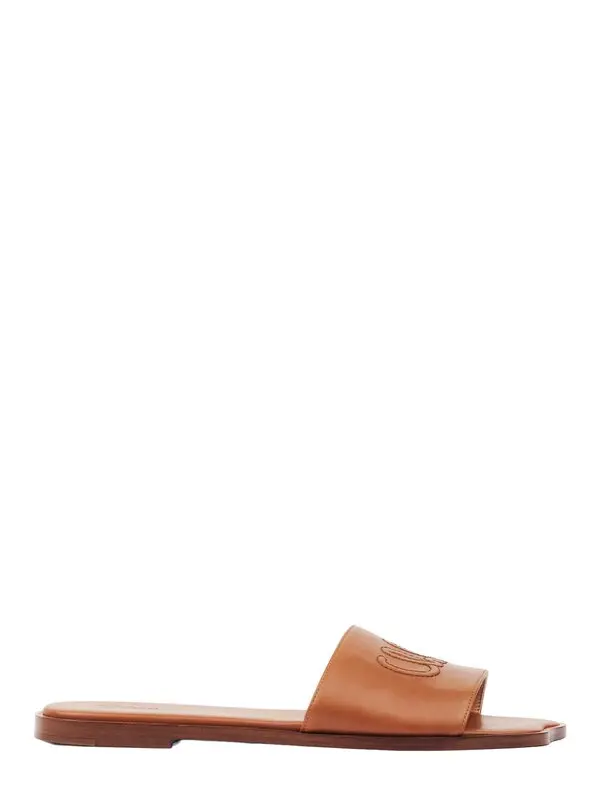 Chloé Soleil Slide - Ginger Brown