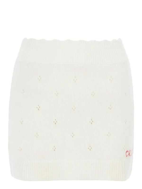 Chloé Fitted Mini Skirt - Iconic Milk