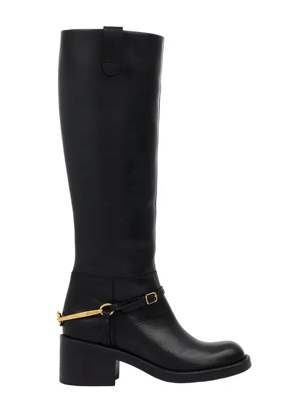 Chloé Dakota Leather Boots - Black